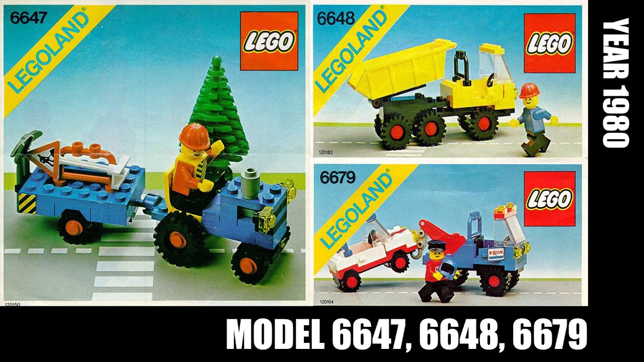 LEGO Highway Repair (6647), Dump Truck (6648) and Tow Truck (6679 ...