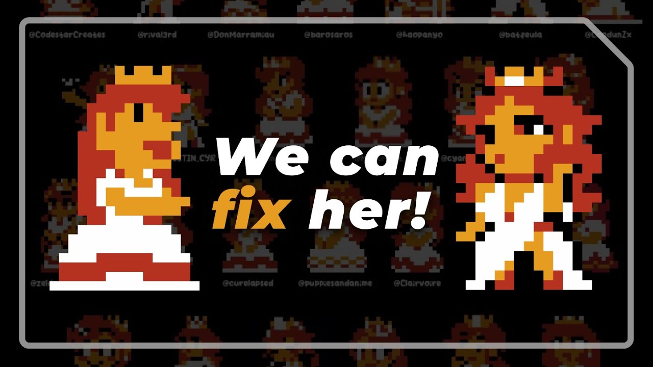 Super Mario Bros Sprite Size