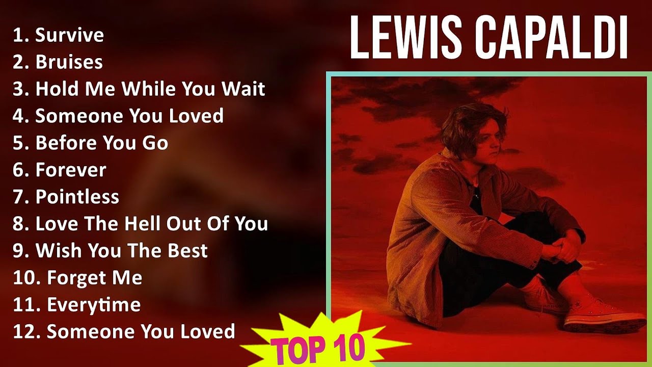 Lewis Capaldi 2025 MIX Best Hits - Survive, Bruises, Hold Me While You ...
