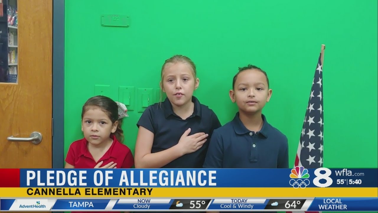 Cannella Elementary School Pledge of Allegiance - YouTube
