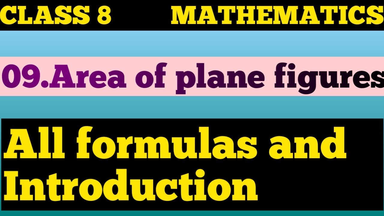09.Area of plane figures formulas {8th class} - YouTube