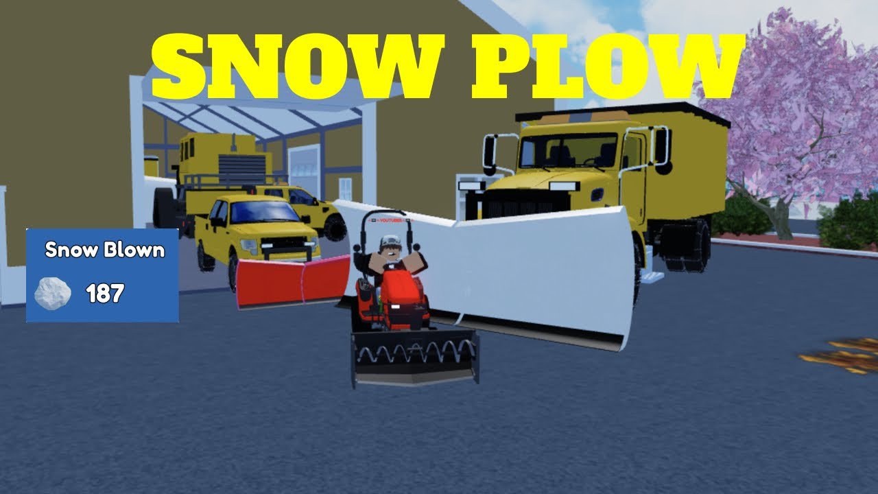 New update in Cut The Grass Rp Roblox (Snow plow trucks, tractors ...