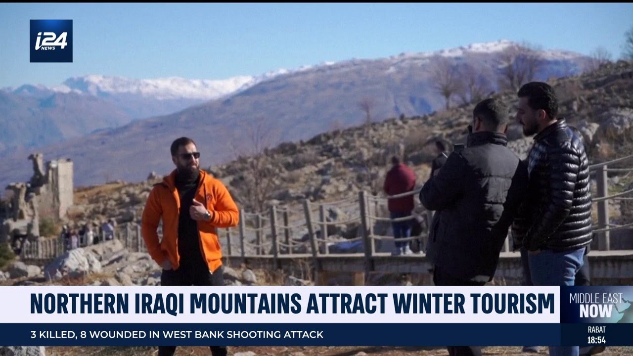 Tourists drawn to northern Iraq mountains in winter - YouTube