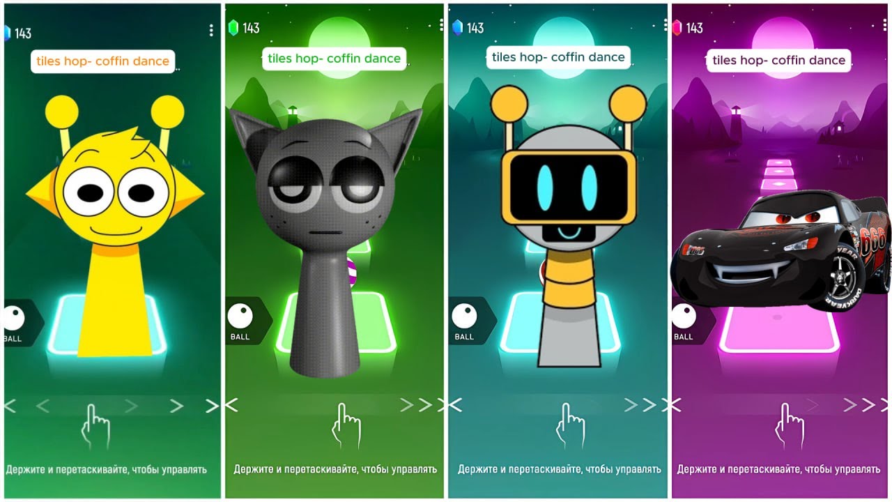 sprunk simon 🆚 sprunk gray 🆚 sprunki fun bot 🆚 McQueen.EXE 🎶 Tiles Hop ...