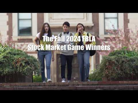 Fall 2024 FBLA Stock Market Game Winners - YouTube