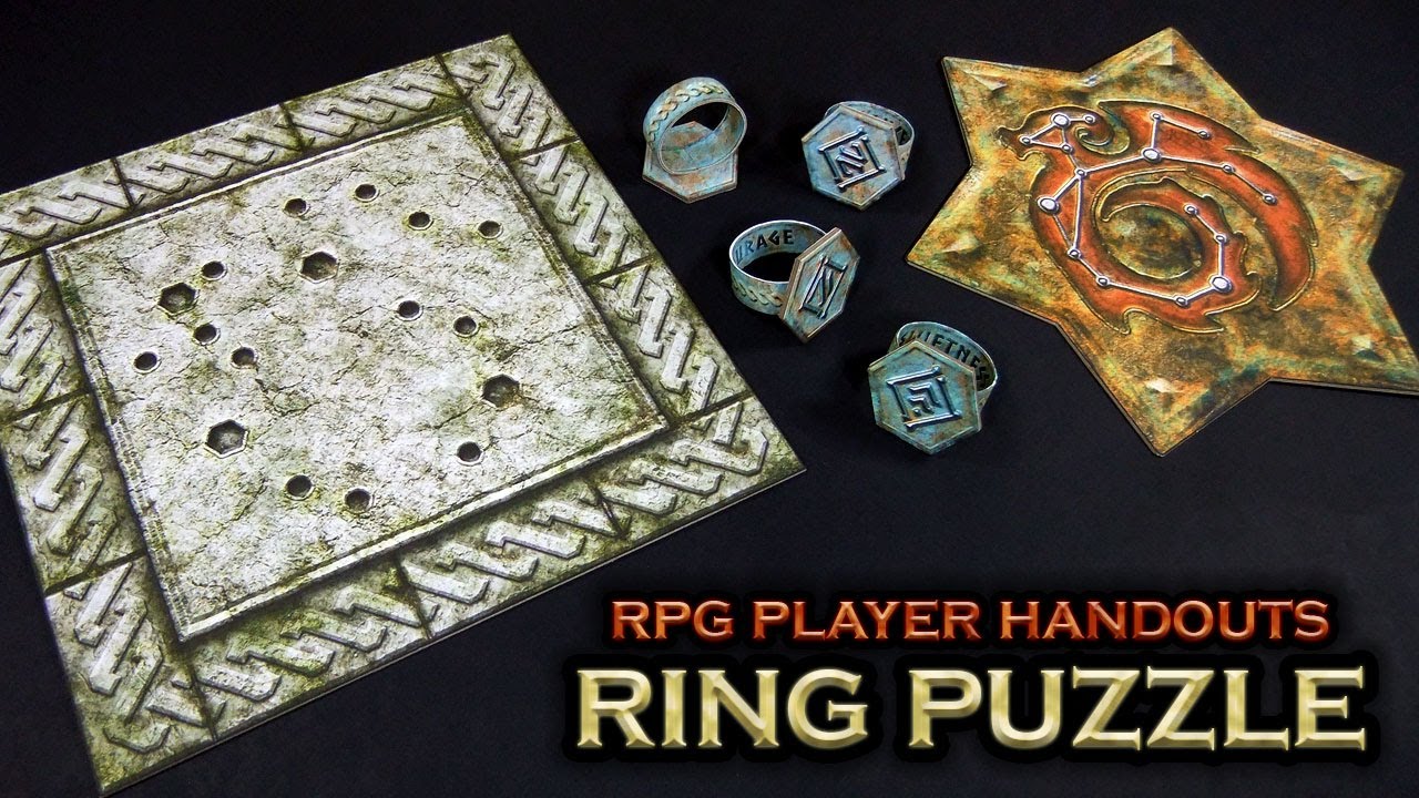 Episode 96: RPG Ring Puzzle (player handouts) - YouTube