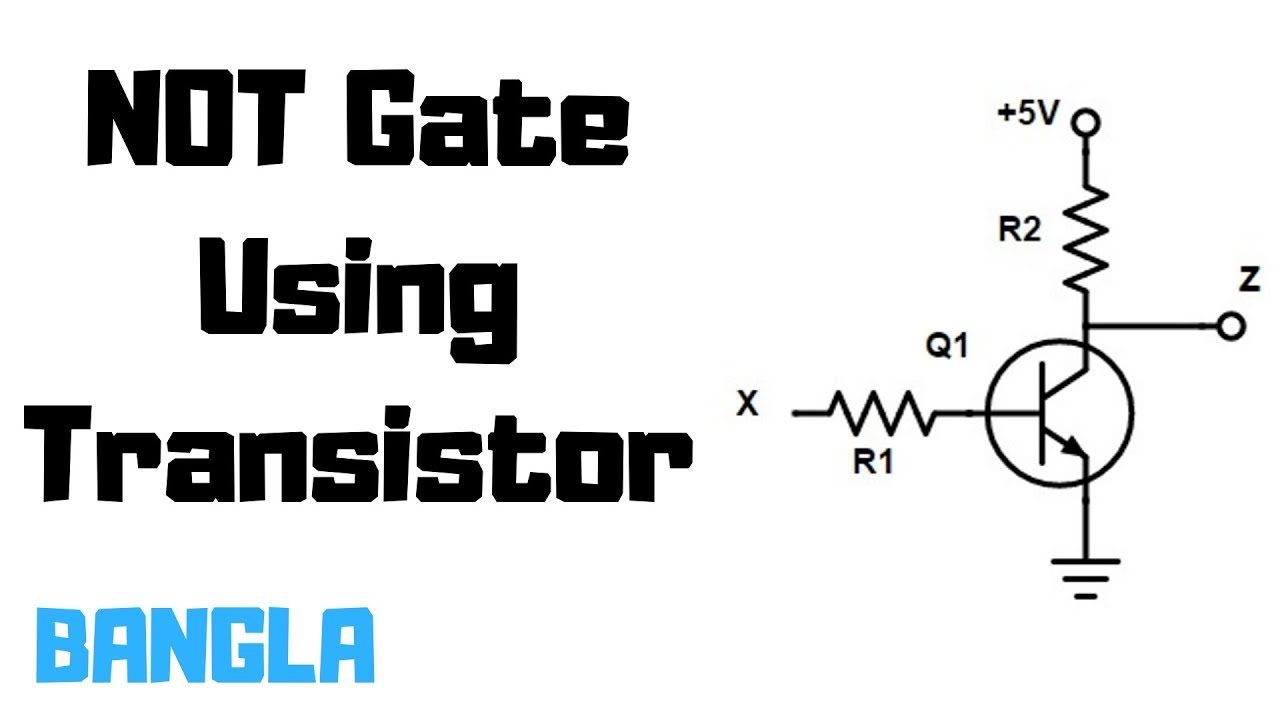 Not Gate Using Transistor - YouTube