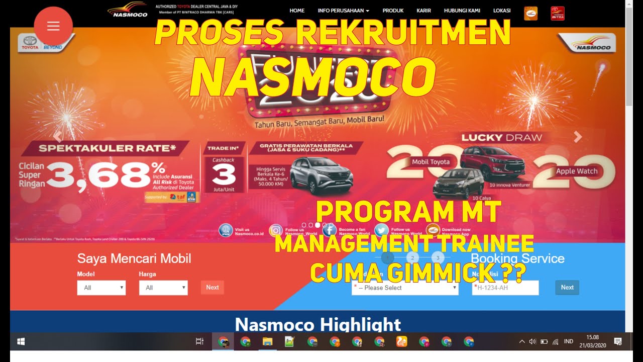 Share Pengalaman Melamar Kerja di NASMOCO Bagian MT Management Trainee ...