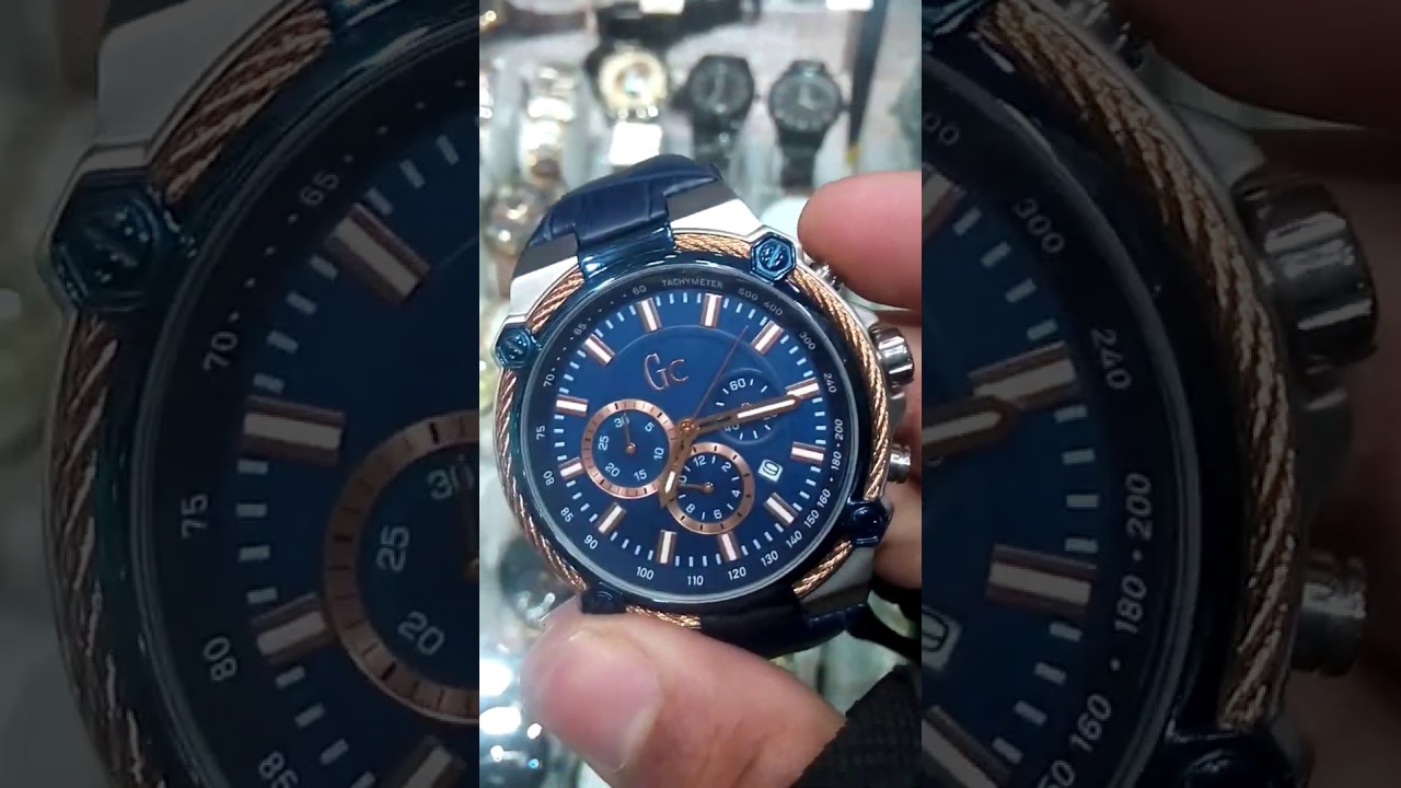 Gc Cable Force Blue Texture Y24006G7 Men’s Watch - YouTube