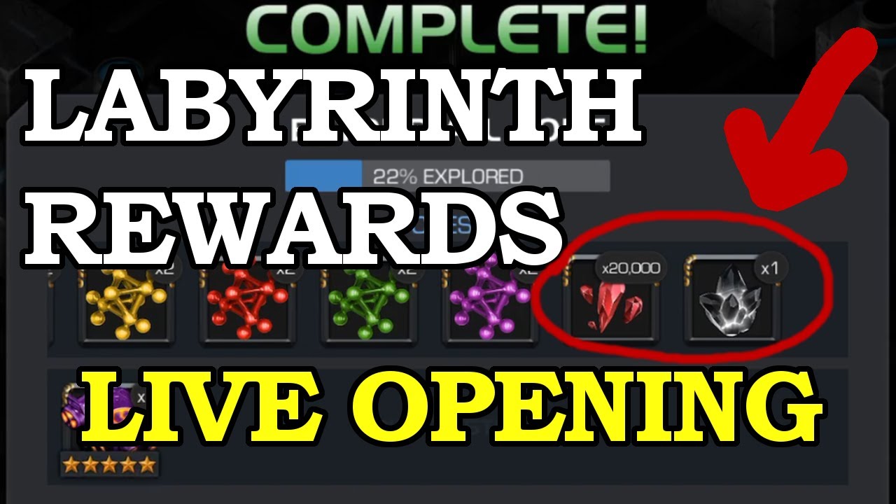 Labyrinth Rewards Opening LIVE | Marvel Contest of Champions Live ...