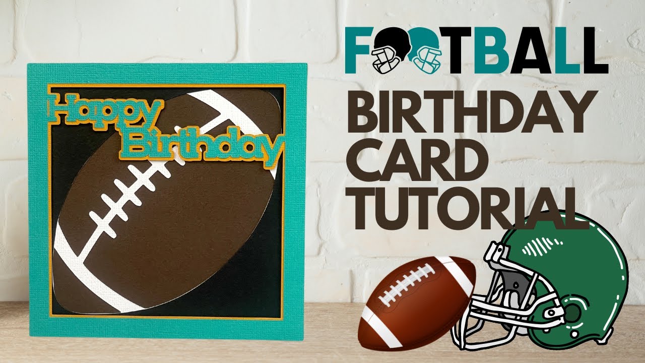DIY Football Birthday Card: Creative Tutorial - YouTube