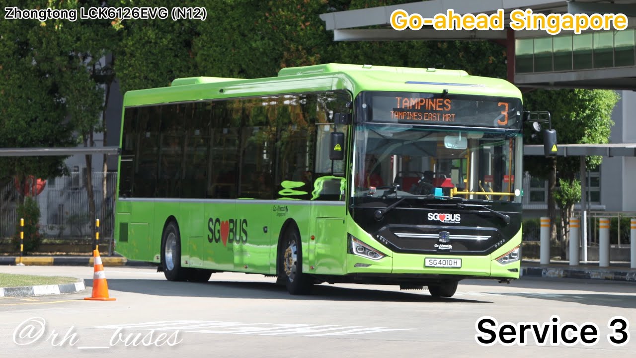 (New) Zhongtong LCK6126EVG (N12) SG4010H on Go-ahead Singapore bus ...