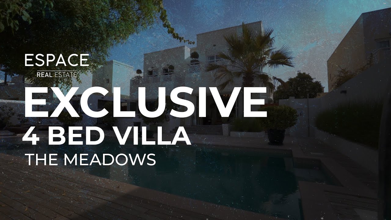 Fully Renovated 4 Bedroom Villa - The Meadows, Emirates Living - YouTube