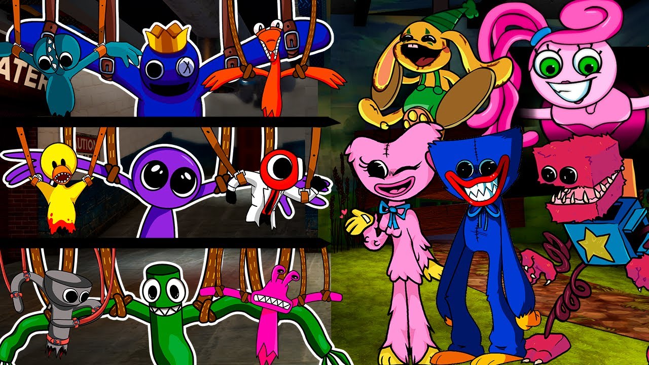 RAINBOW FRIENDS DEATH VS Poppy Playtime | Friday Night Funkin Mod ...