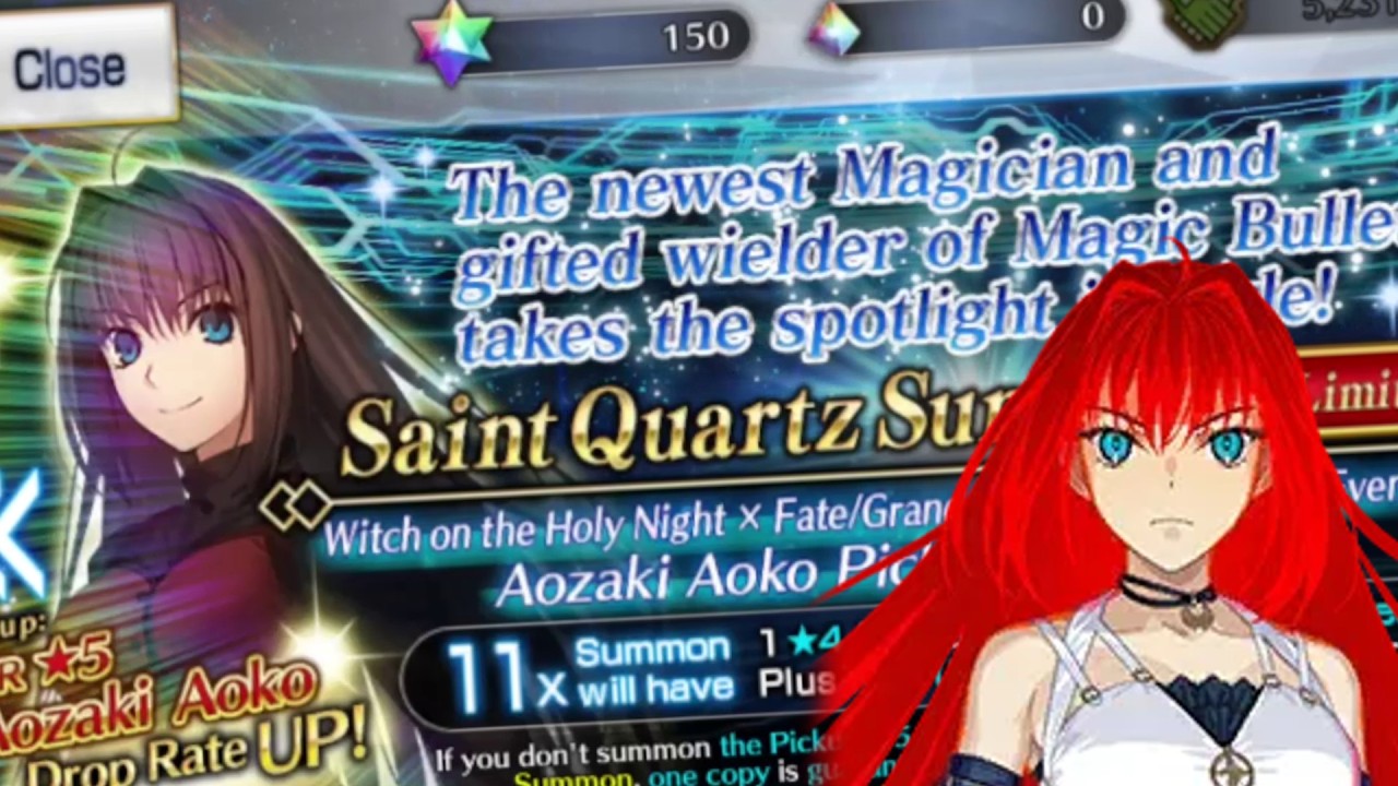 Super Aoko is HERE | Aoko Aozaki Mahoutsukai no Yoru Banner | FGO NA ...