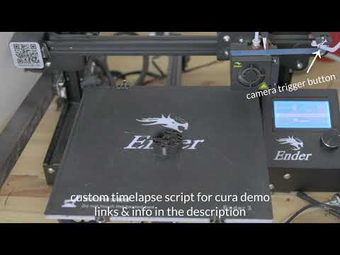 demo of a custom timelapse script for cura - YouTube