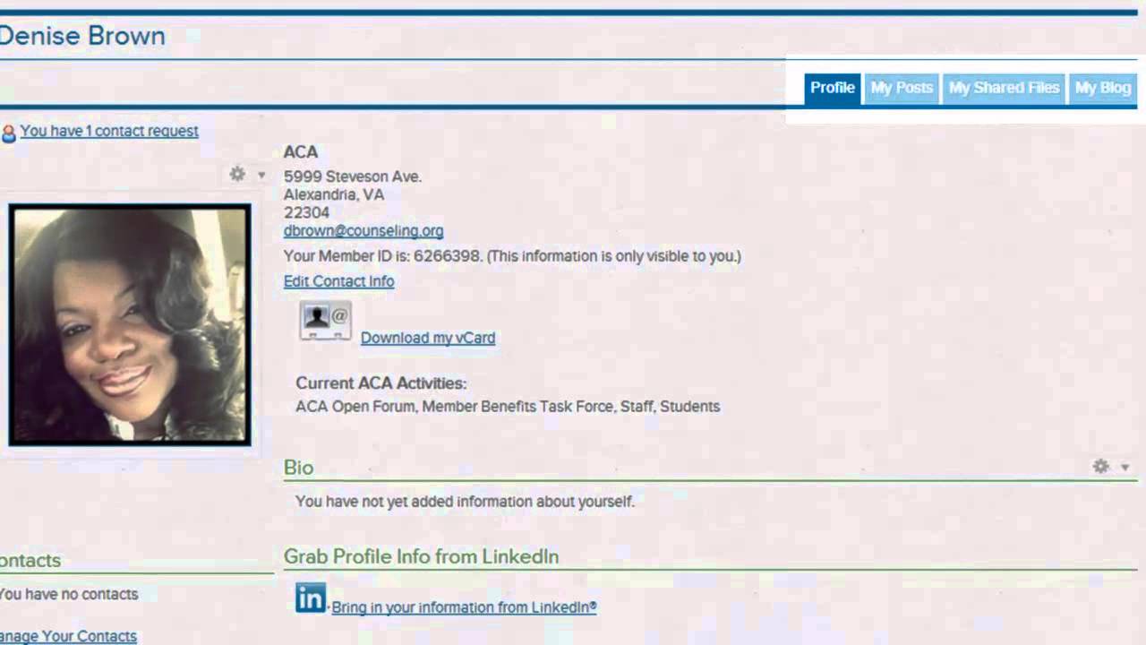 Screencast of ACA Connect, the New ACA Community - YouTube