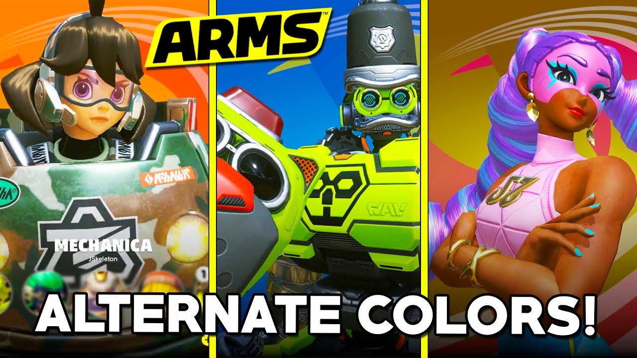 All Characters Alternate Colors - ARMS - Every Color for Every ARMS ...