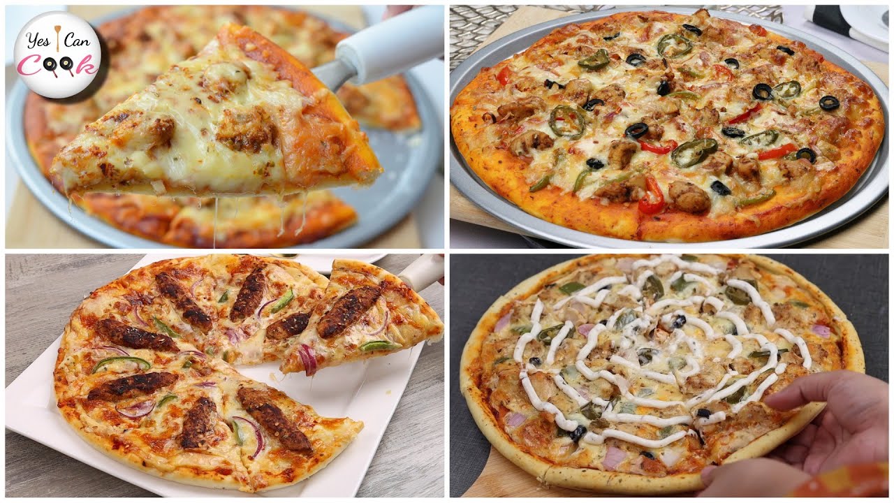 4 Tasty Homemade Pizza Recipes by (YES CAN COOK) - YouTube