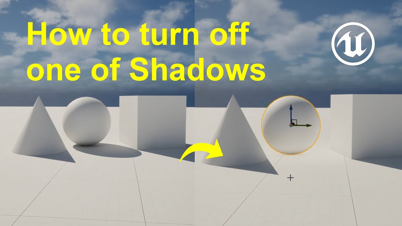 How to turn off one of shadows in Unreal Engine 5 - YouTube