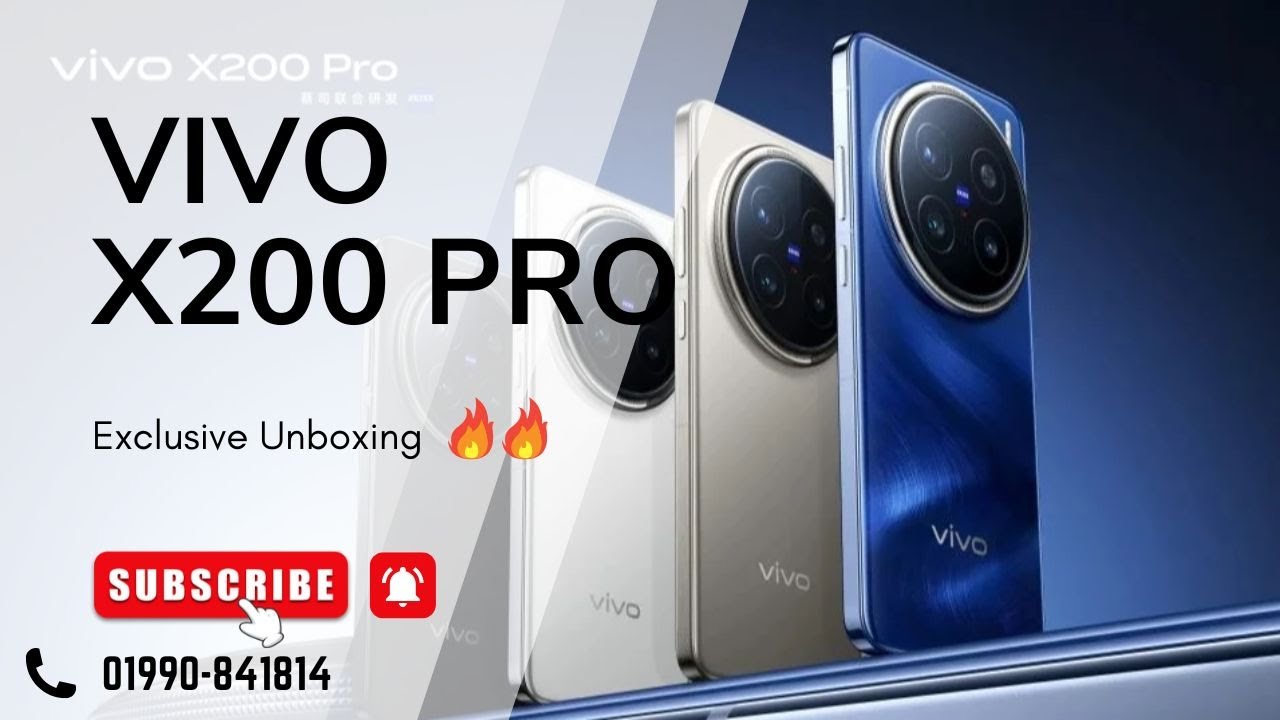 Vivo x200 Pro || Unboxing || Titanium Grey || Mobizone_2 BD - YouTube