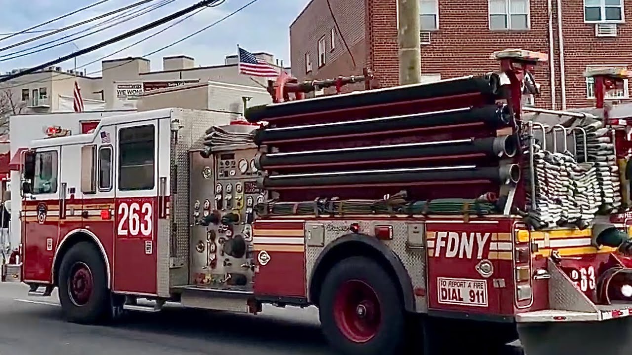 FDNY ENGINE 263, ACTING FDNY ENGINE 291, RESPONDING FROM QUARTERS ON ...