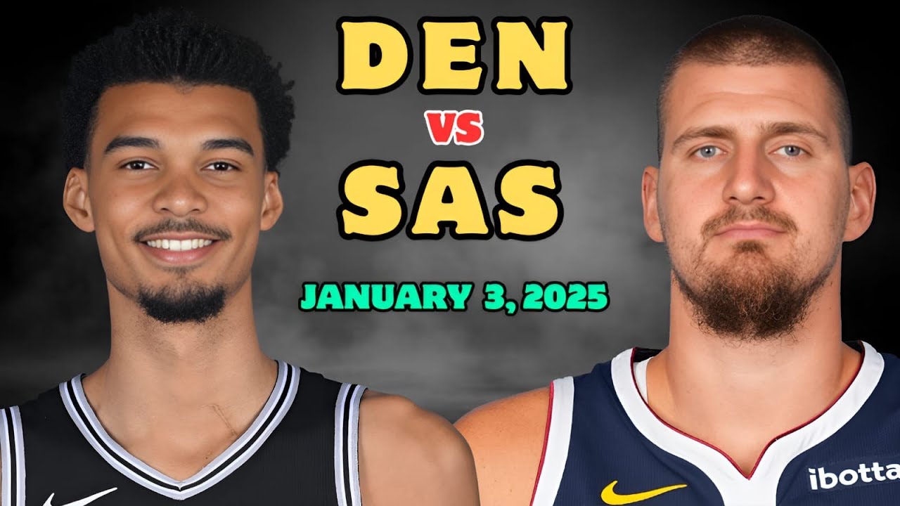 San Antonio Spurs vs Denver Nuggets Full Game Highlights | Jan 3 | 2025 ...