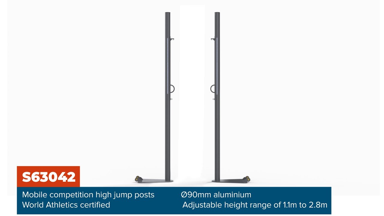 World athletics-certified competition high jump posts S63042 - YouTube