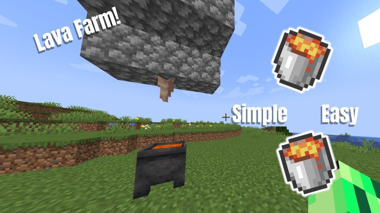 How to build a simple lava farm! - YouTube