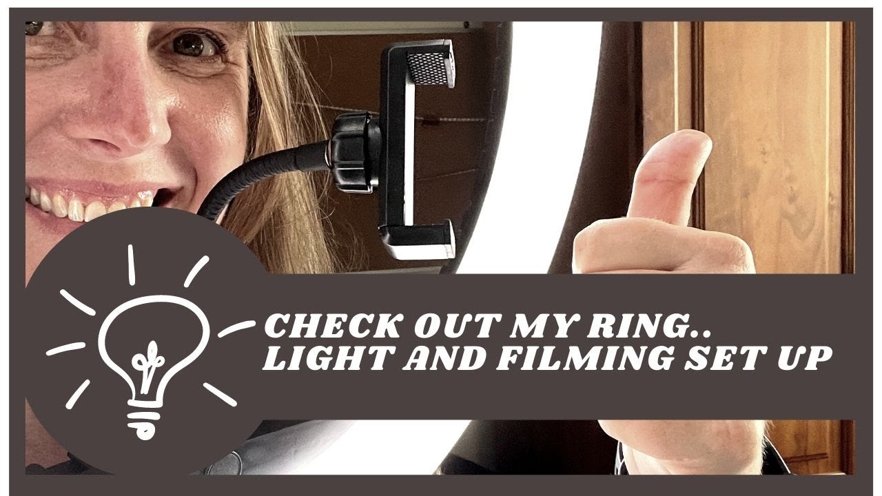 Ring Light Review and Set Up for filming in my Craft Space - YouTube