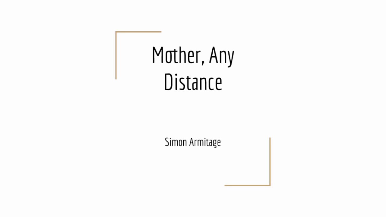 Mother Any DIstance (Version 1) - YouTube