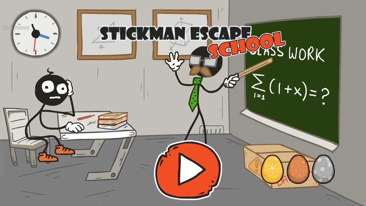 Stickman Escape School Super Android Gameplay - All Easter eggs (Mirra ...