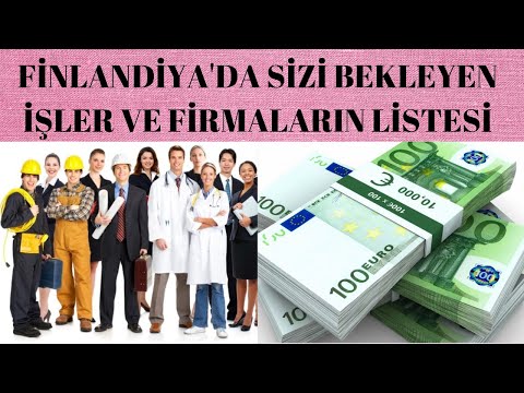 Finlandiya'da Sizi Şimdi Bekleyen İşler
