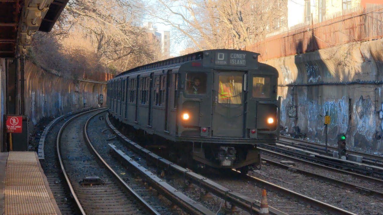 NYC Subway: Vintage R1-9 Cars Transfer from 207 St to Coney Island Yard ...
