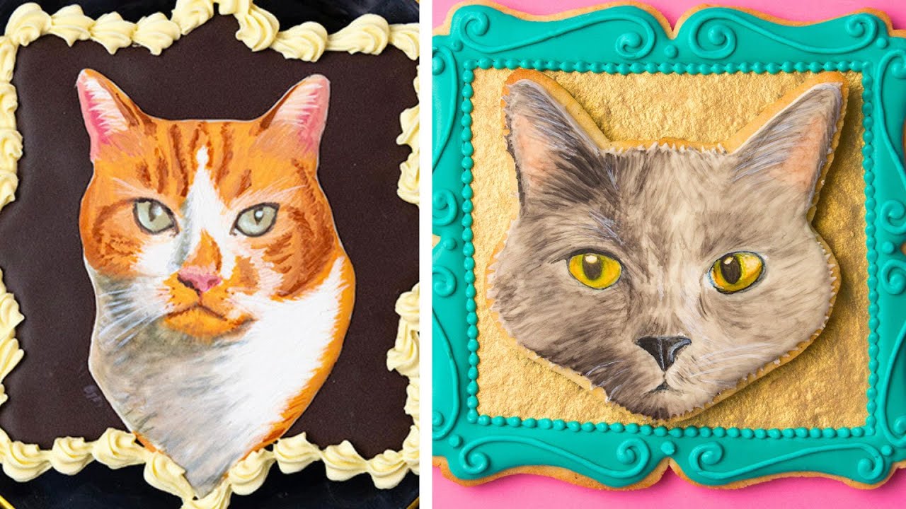 3 Amazing Pet Portraits On Decorated Cookies - YouTube