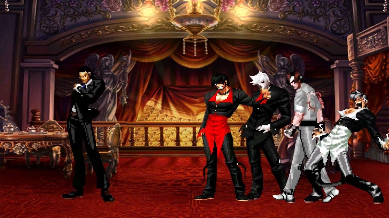 [KOF MUGEN] Gustab Munchausen 2022 VS Classic O.Iori QS team - YouTube