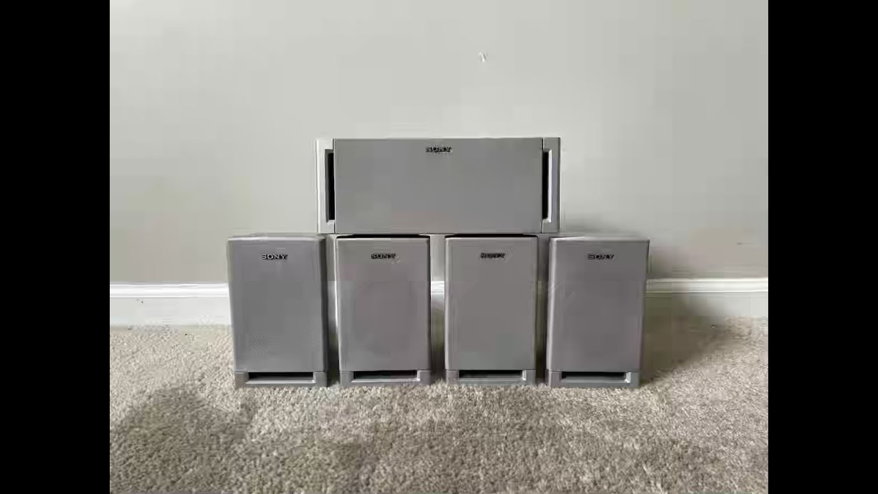 Sony SS-MSP95 and SS-CNP95 Home Theater Surround Speakers - YouTube