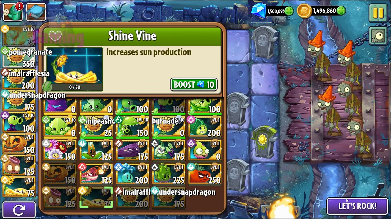 Plants vs Zombies 2 OBB Download Repomegranate, Thunder Snapdragon ...