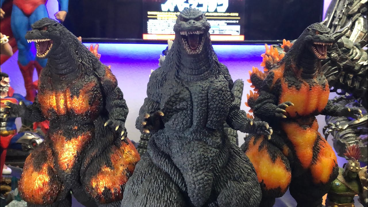 Xplus 30cm Godzilla 1995 rebirth version figure review and comparisons ...