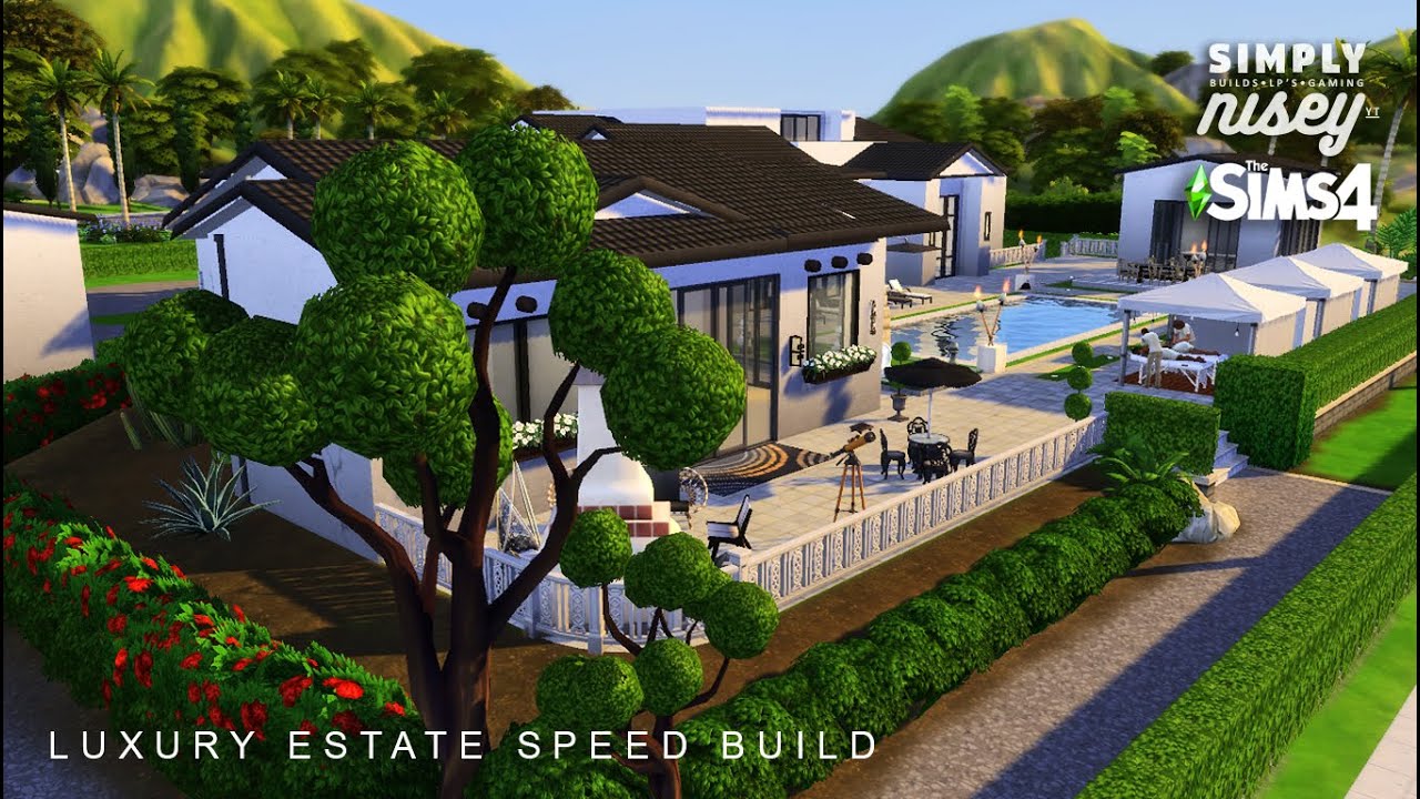 The Sims 4 | Speed Build Build Del Sol Valley | Luxury Estate | Pt 2 ...