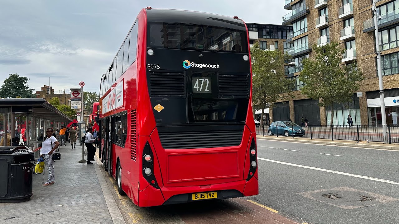 *Fast driver* Journey on bus route 472 to North Greenwich 13075 BJ15 ...