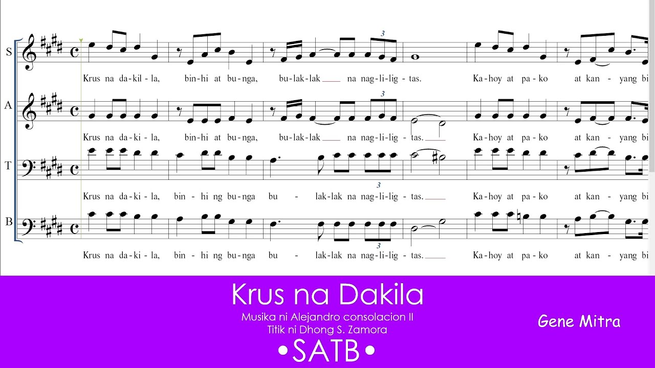 Krus na Dakila • SATB - YouTube