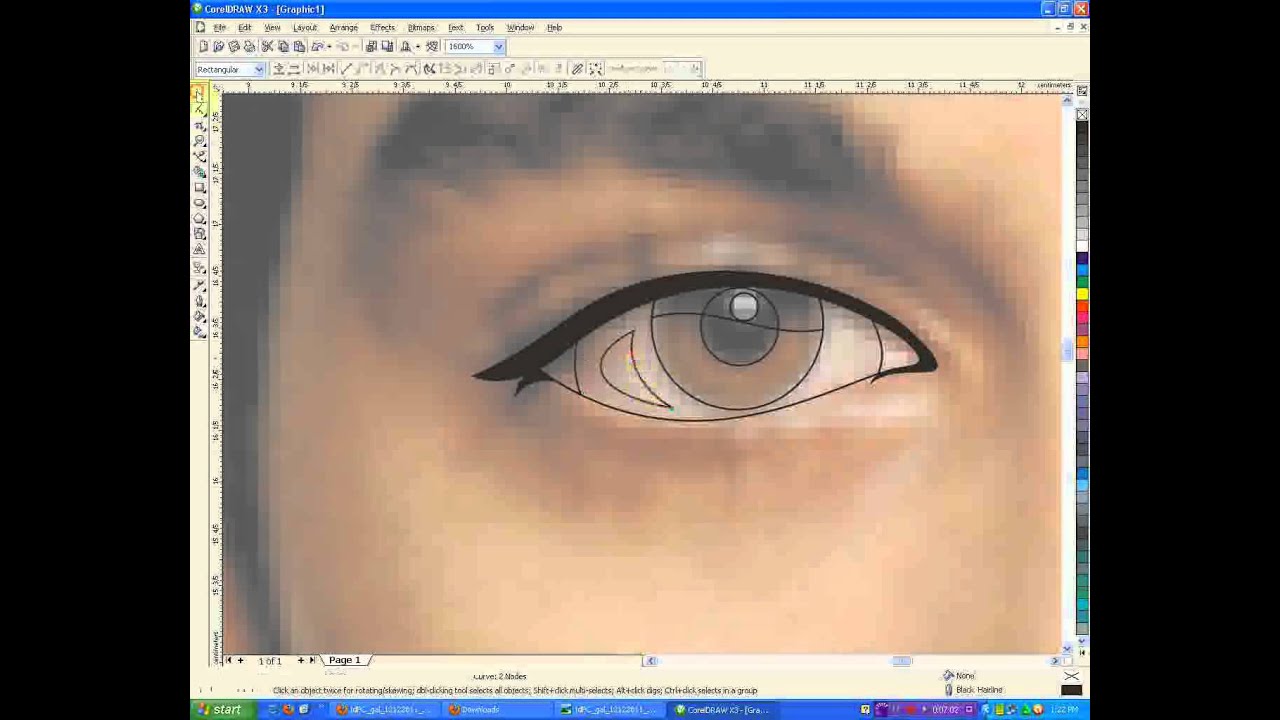 Video Tutorial Vector Making eye | Membuat Vector Mata - YouTube