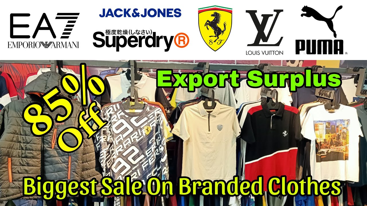 Cheapest Export Surplus Garments | upto 85% off Super Dry, Armani ...