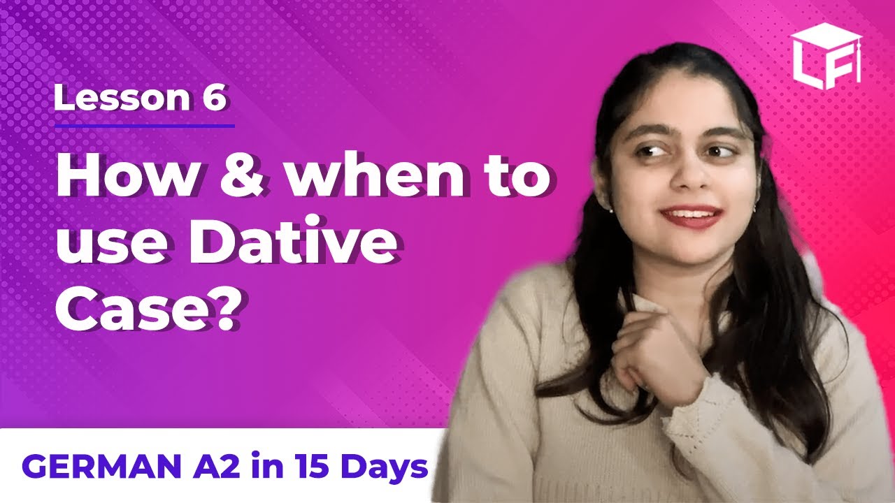 How To Use Dative In German | Learn German A2 In 15 Days | Learn German ...