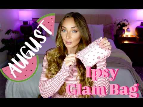 **🍉🌸 AUGUST IPSY GLAM BAG UNBOXING! 💕🌺 5 Beauty Picks + Possible Products