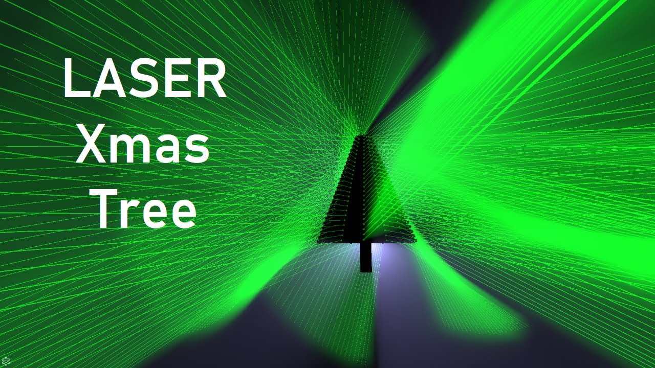 Gigantic Laser Christmas Tree | Xmas Lightshow | Augment3d - YouTube