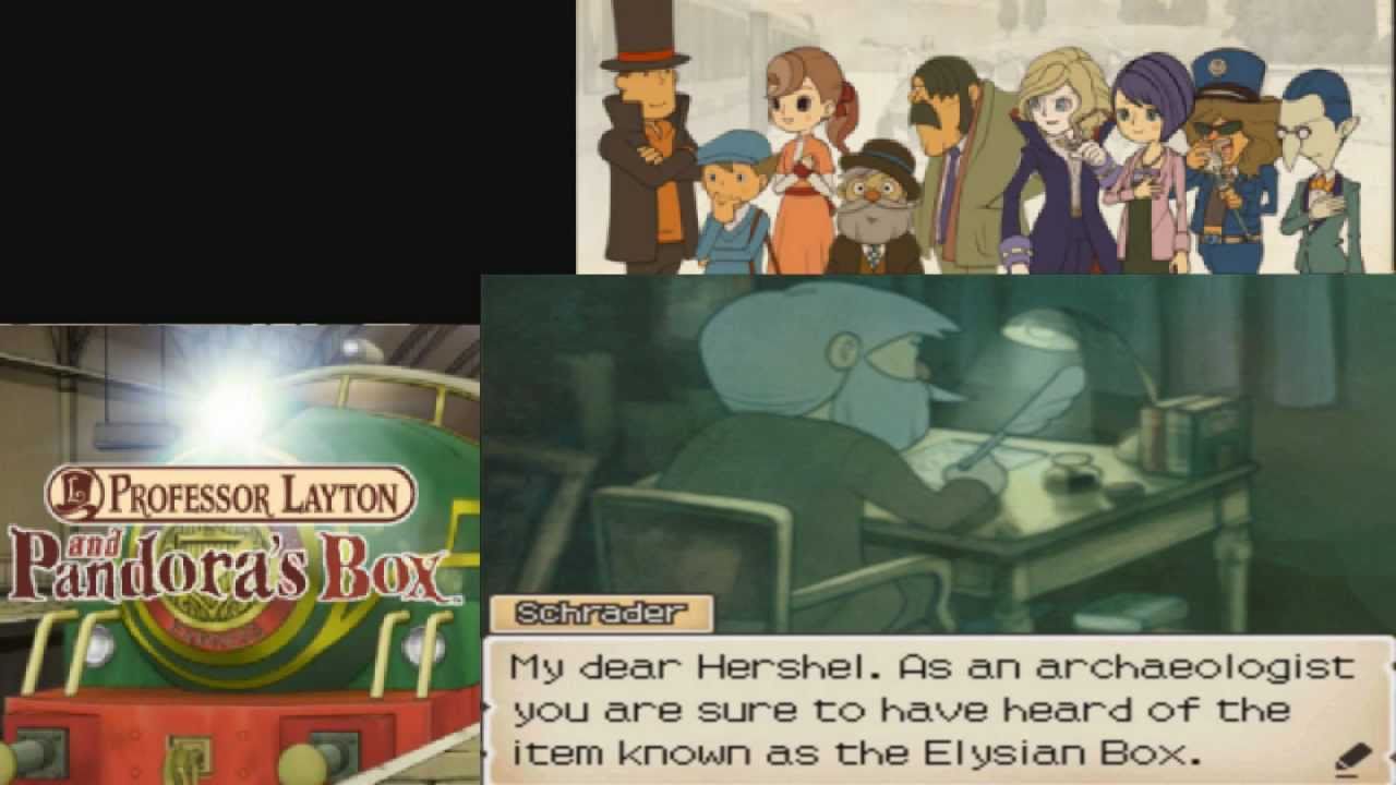 Professor Layton and Pandora's Box Walkthrough [Part 1] - YouTube