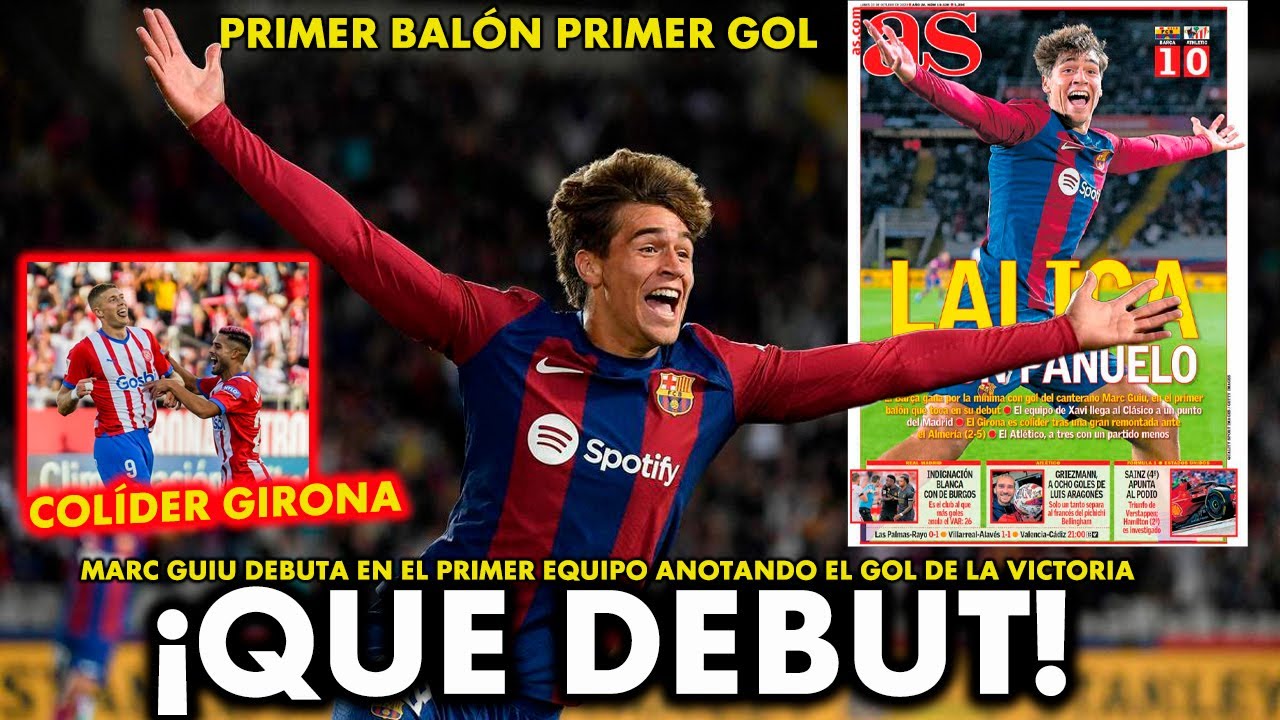 LA MASÍA TIRA DEL CARRO : INCREIBLE DEBUT SOÑADO DE MARC GUIU | BRUTAL GIRONA COLÍDER - YouTube