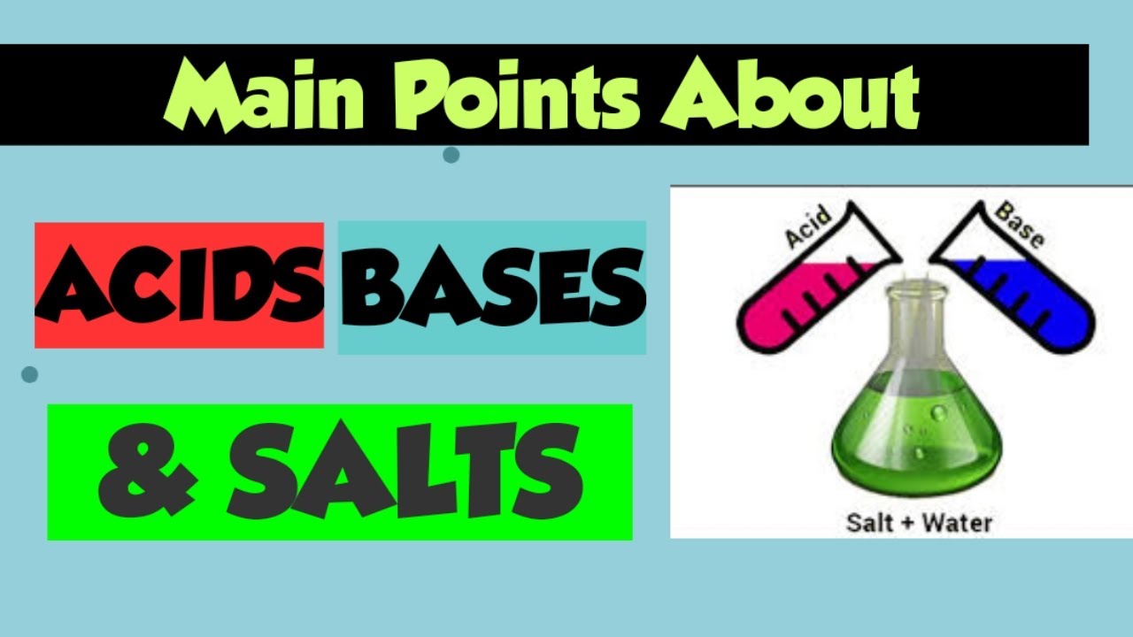 Acids Bases & Salts main points // SST HST NTS SPSC & IBA TESTS ...